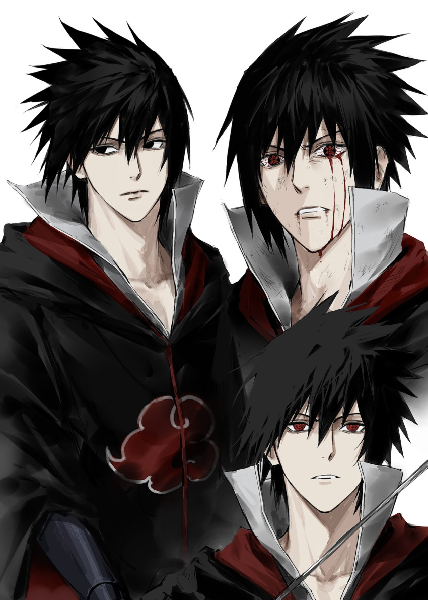 Safebooru - 1boy akatsuki uniform black eyes black hair blood blood ...