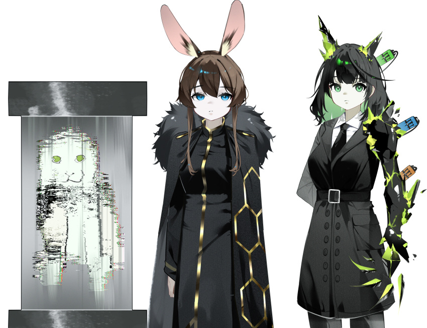 Safebooru - 3girls absurdres amiya (arknights) animal ears arknights ...