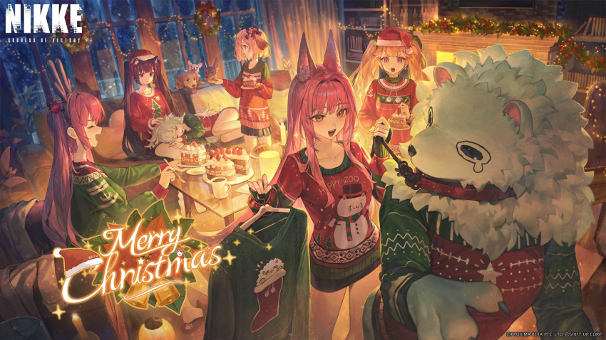 Safebooru - 6+girls alternate costume animal ear fluff animal ears ...