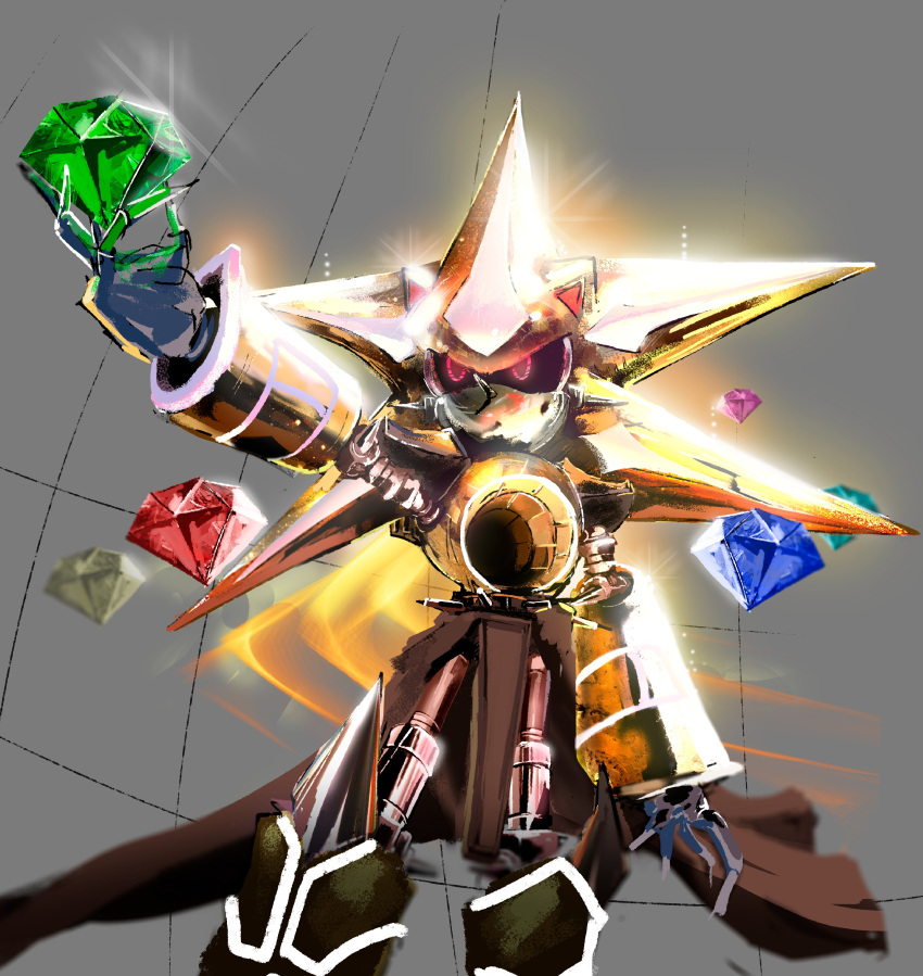 Safebooru - absurdres alternate form armor aura black sclera blue ...