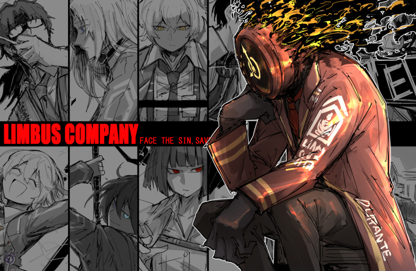 Safebooru - 1other :d blue eyes coat copyright name dante (limbus ...