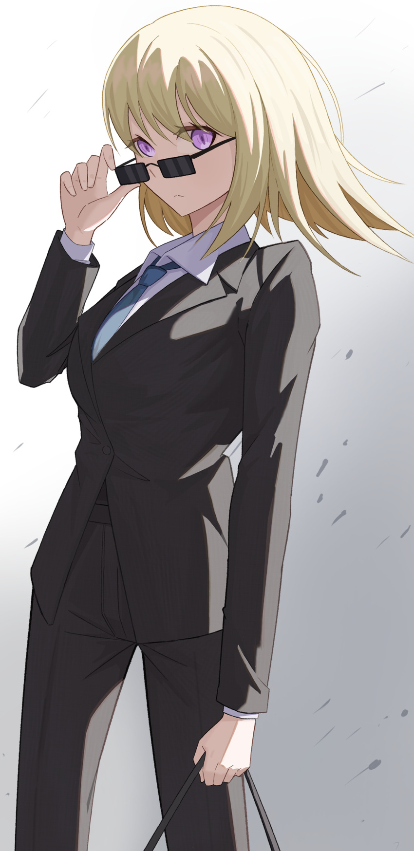 Safebooru - 1girl absurdres adjusting eyewear bang dream! bang dream! it's mygo!!!!! black ...