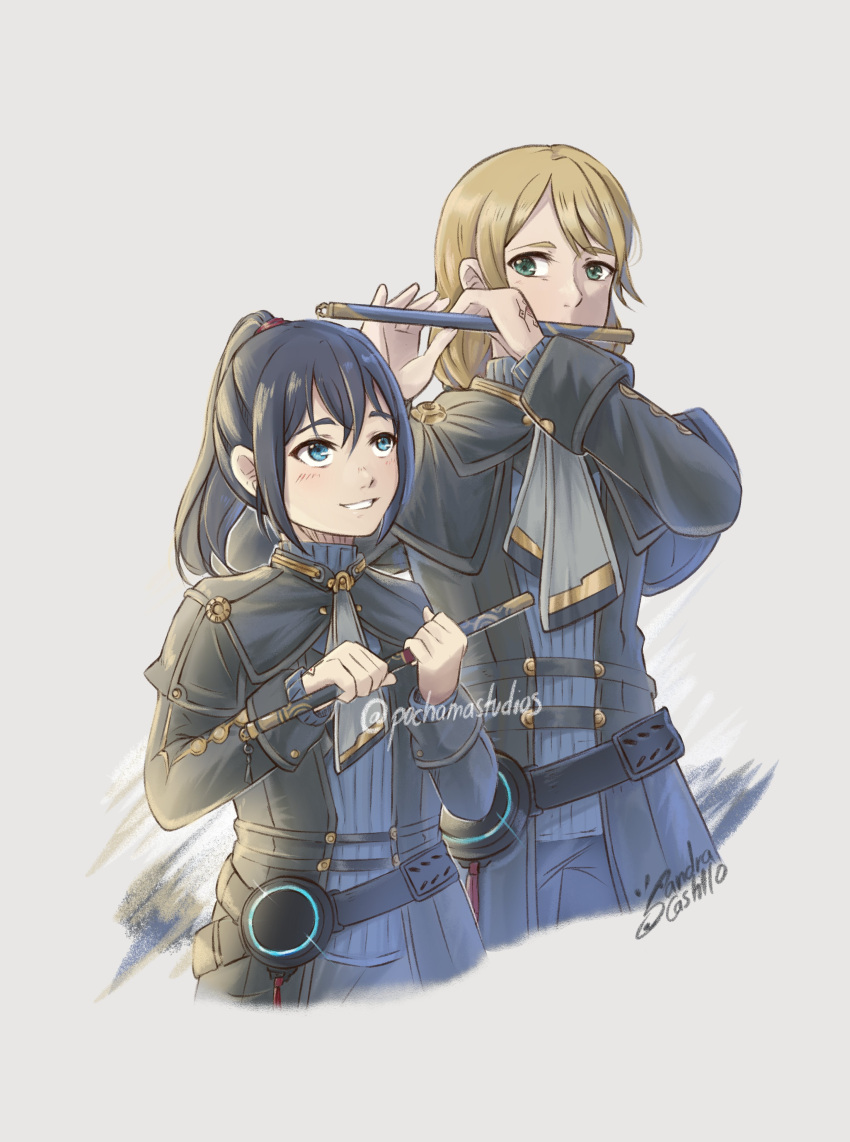 Safebooru - 2boys absurdres aged down androgynous black coat black hair ...