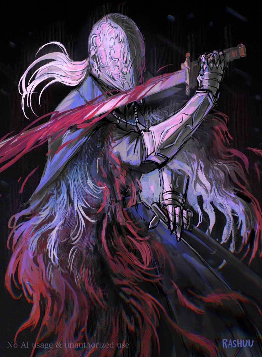 Safebooru - 1boy artist name black background blood bloodborne bloody ...