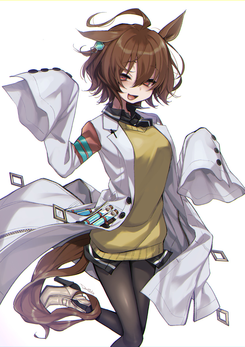 Safebooru - 1girl absurdres agnes tachyon (umamusume) ahoge animal ears black pantyhose boots ...