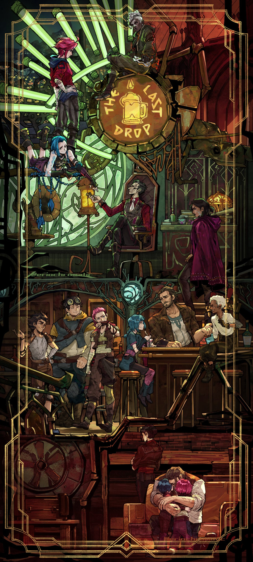 Safebooru - 3girls 5boys absurdres arcane: league of legends arcane ...