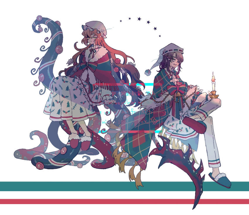 Safebooru - 1boy 1girl arthropod limbs bow bowtie christmas nightmare ...