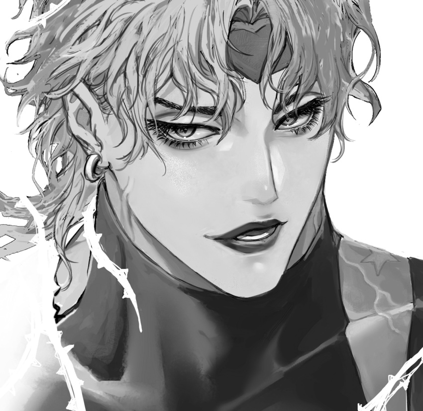 Safebooru - 1boy androgynous birthmark commentary covered collarbone ...