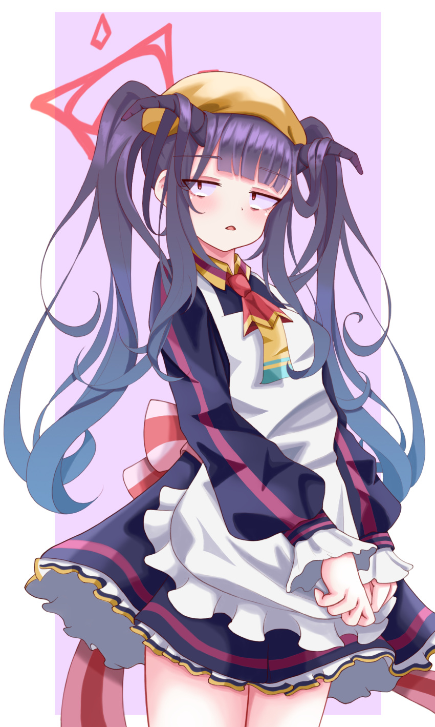 Safebooru - apron black horns blue archive demon horns fuuka (blue ...