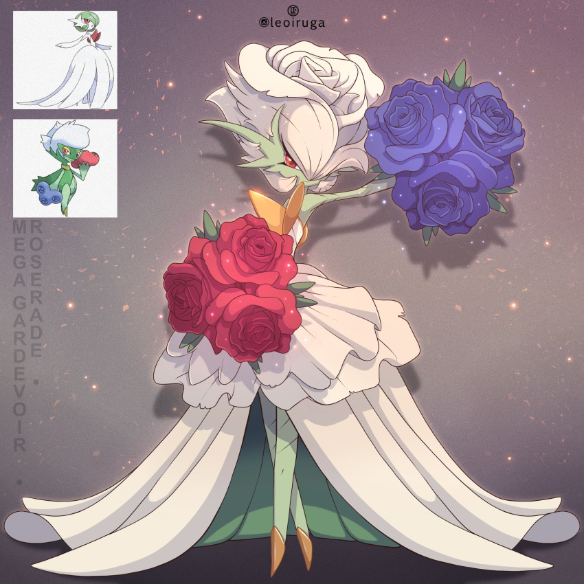 Safebooru - artist name character name colored skin dress flower fusion ...