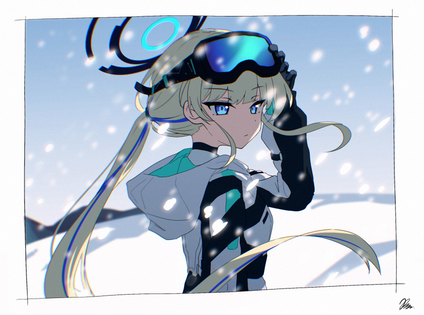 Safebooru - 1girl alternate costume alternate hairstyle black gloves blonde hair blue archive ...