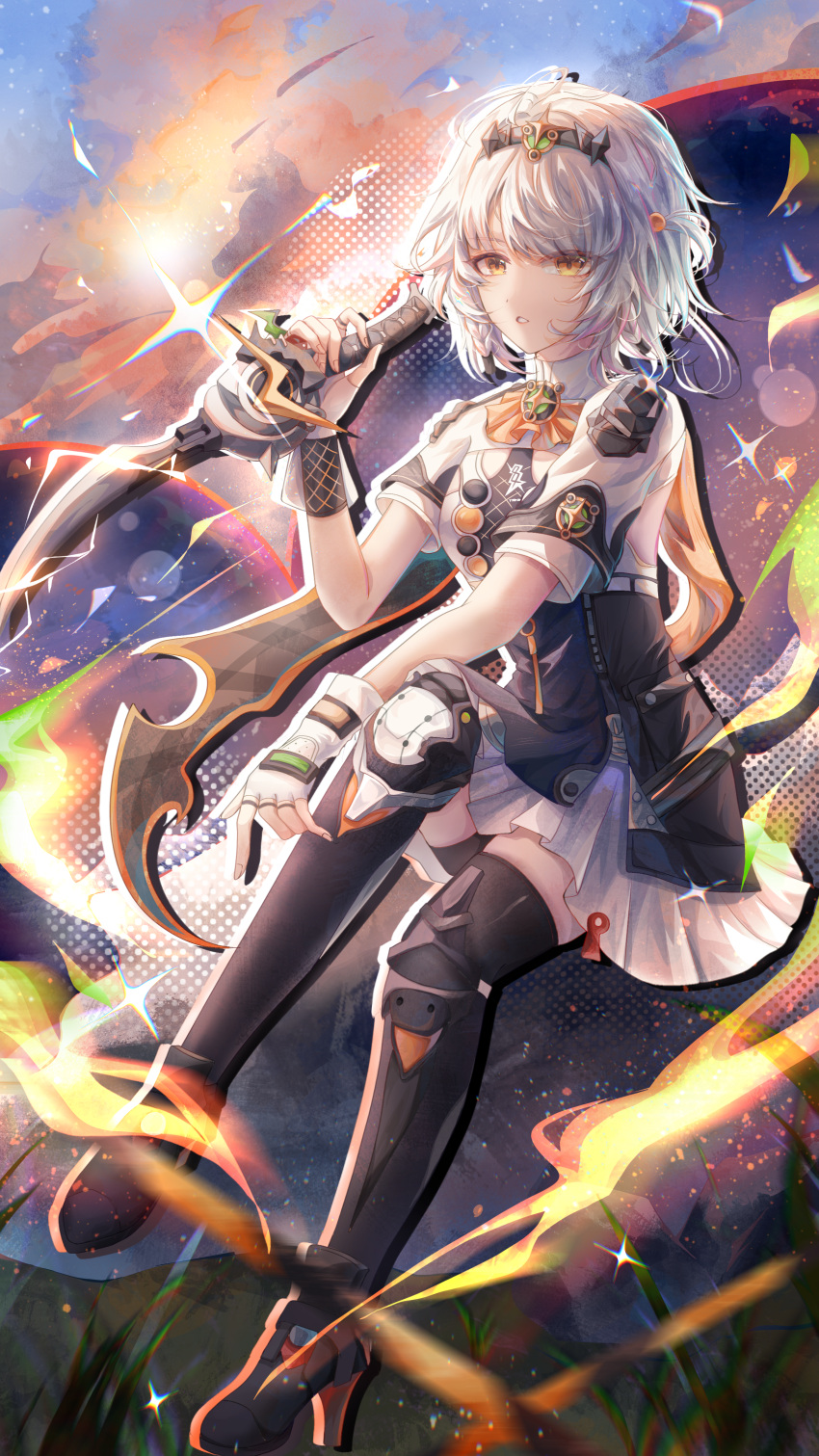 Safebooru - 1girl absurdres anby demara anby demara (silver soldier) black boots black dress ...