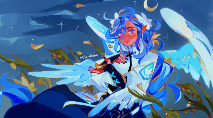 Safebooru - 1girl angel wings blue hair borcheim dizzy (guilty gear ...