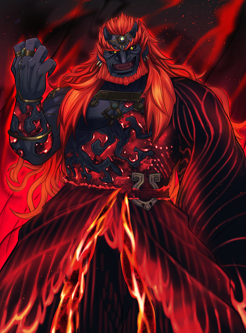 Safebooru - 1boy absurdres aquiline nose bare pectorals beard black ...