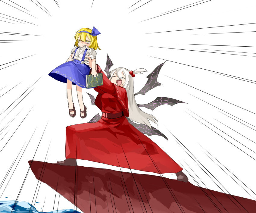 Safebooru - 2girls absurdres alice margatroid alice margatroid (pc-98) blonde hair blue dress ...
