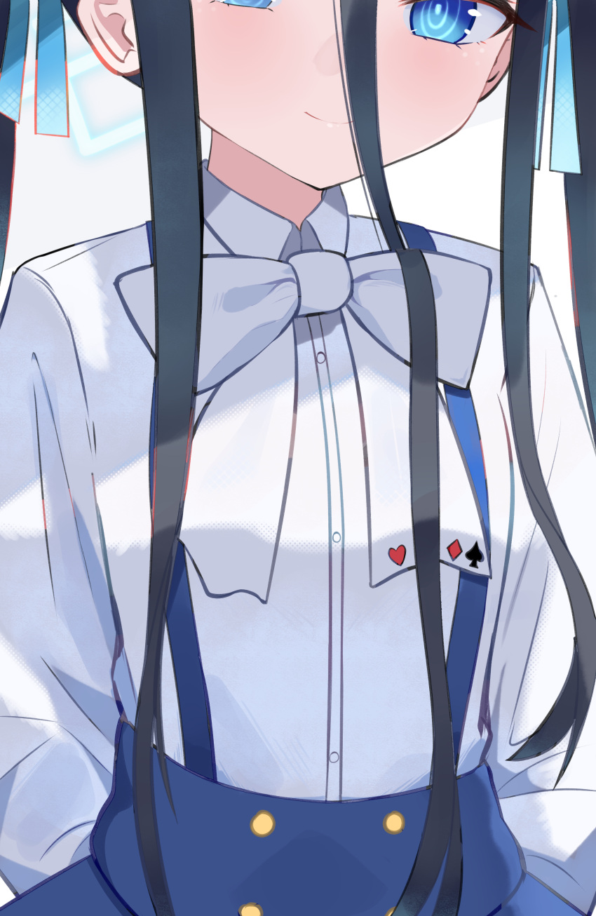 Safebooru - 1girl absurdres argusrho 01 aris (blue archive) arms behind back black hair blue ...