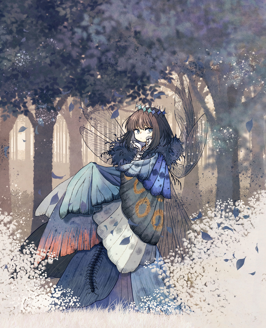 Safebooru - 1boy asapio black hair blue eyes bug butterfly wings ...