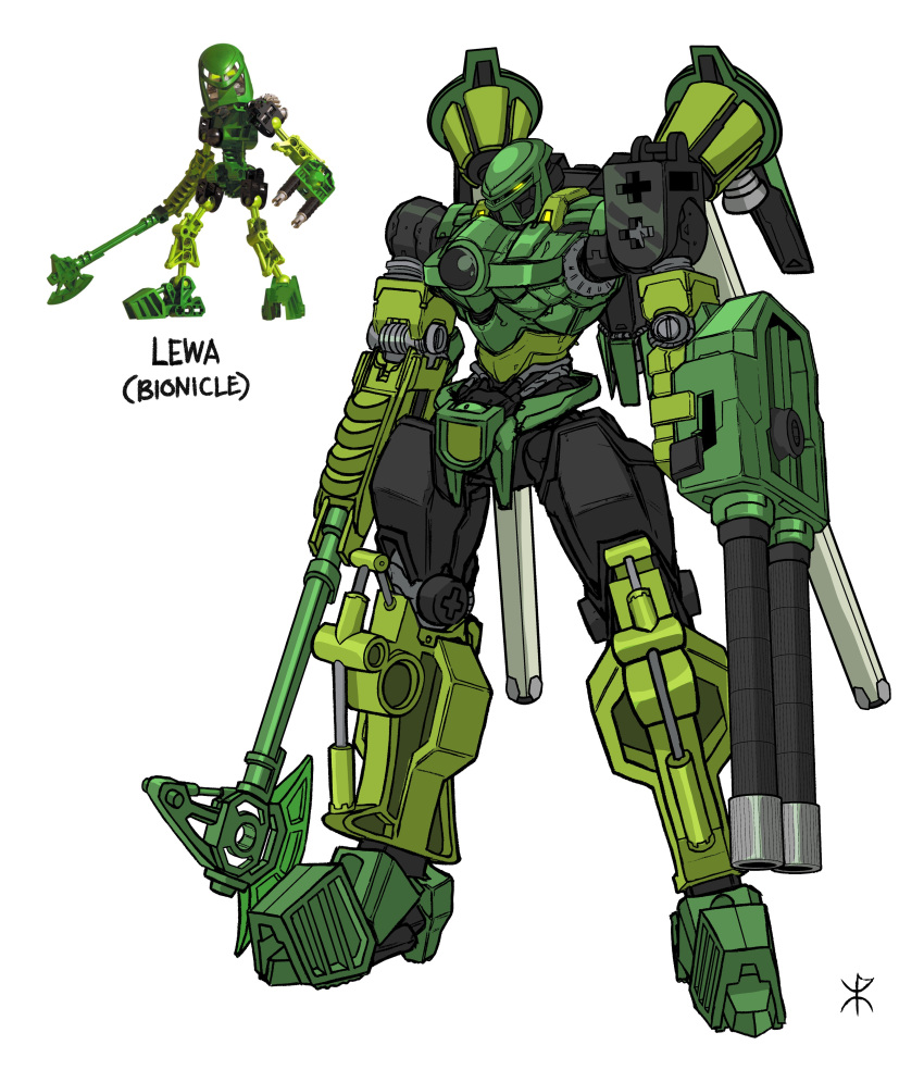 Safebooru - absurdres apoloniodraws arm cannon axe bionicle character ...