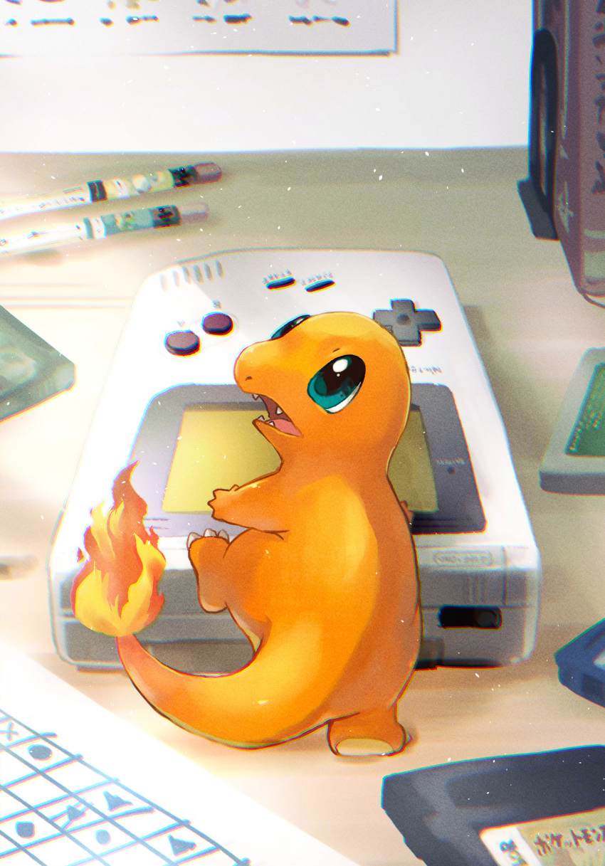 Safebooru - blue eyes book bookend charmander clawed feet colored skin ...