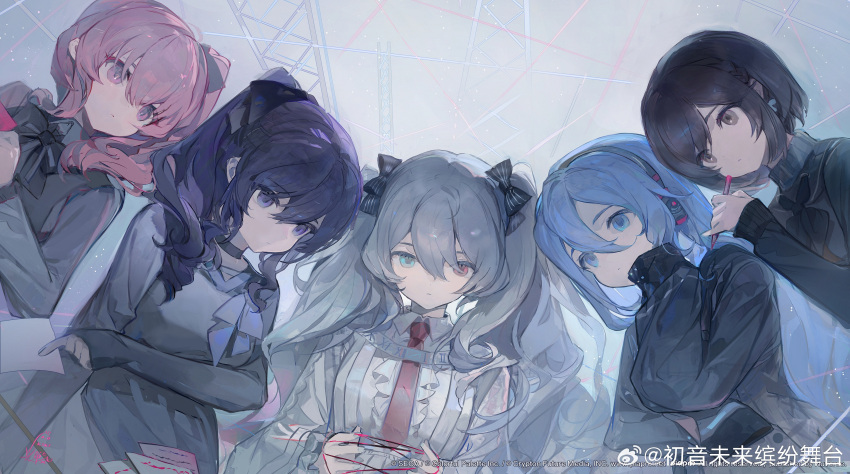 Safebooru - 1other 25-ji miku 25-ji nightcord de. (project sekai) 4girls absurdres akiyama ...