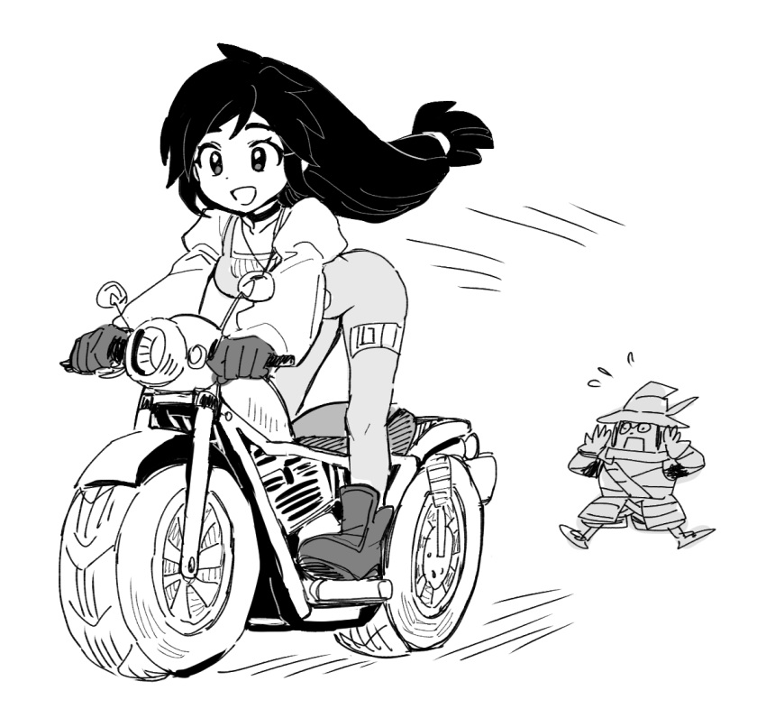 Safebooru - 1boy 1girl adelbert steiner black choker black hair bodysuit boots breasts chibi ...