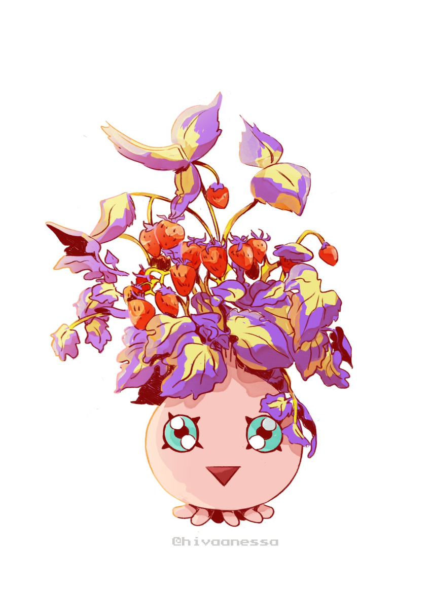 Safebooru - artist name blue eyes digimon digimon (creature) food fruit ...