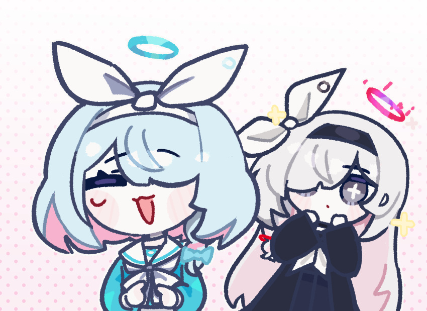 Safebooru - + + 2girls a.r.o.n.a (blue archive) amedrama arona (blue archive) black coat black ...