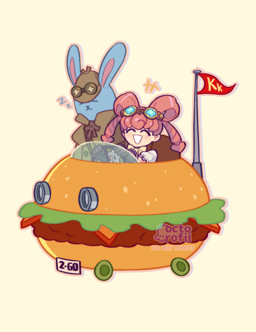 Safebooru - 1girl absurdres ace attorney bow-shaped hair burger car ...