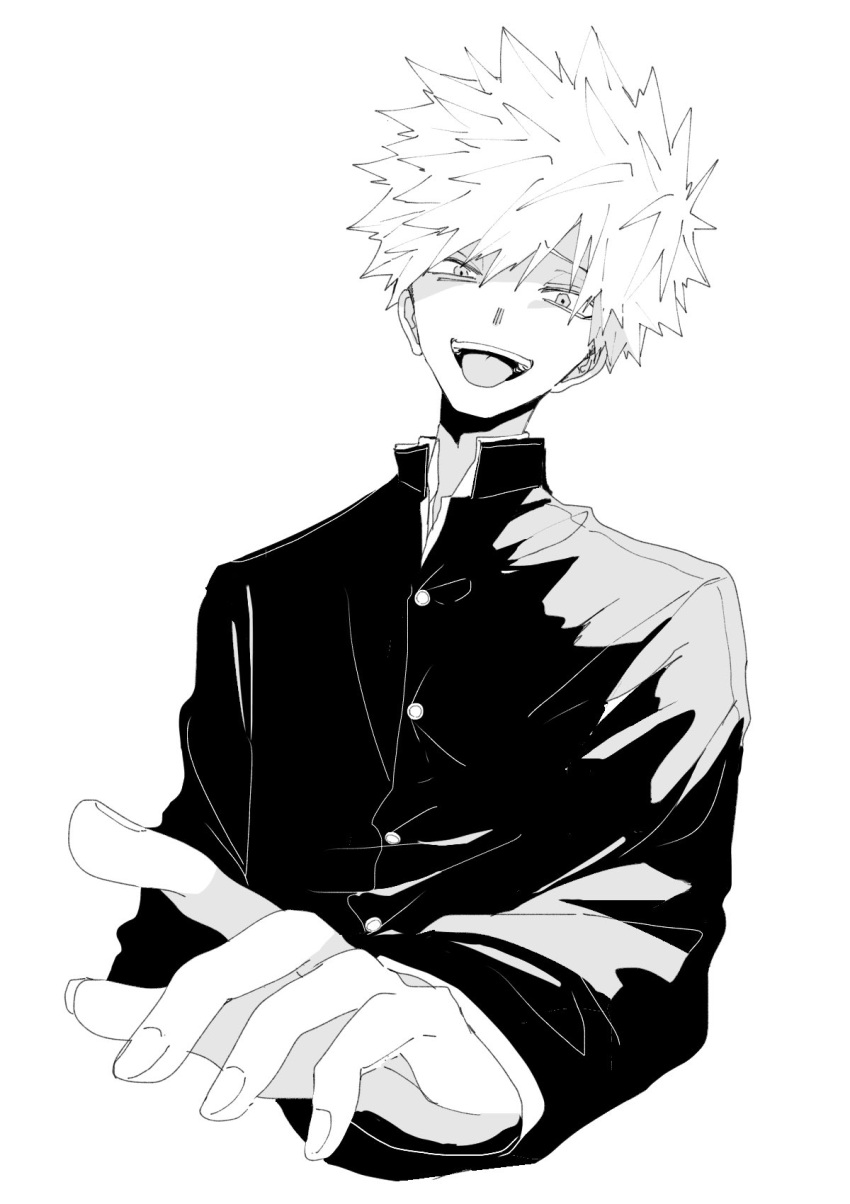 Safebooru - 1boy bakugou katsuki boku no hero academia collared jacket ...
