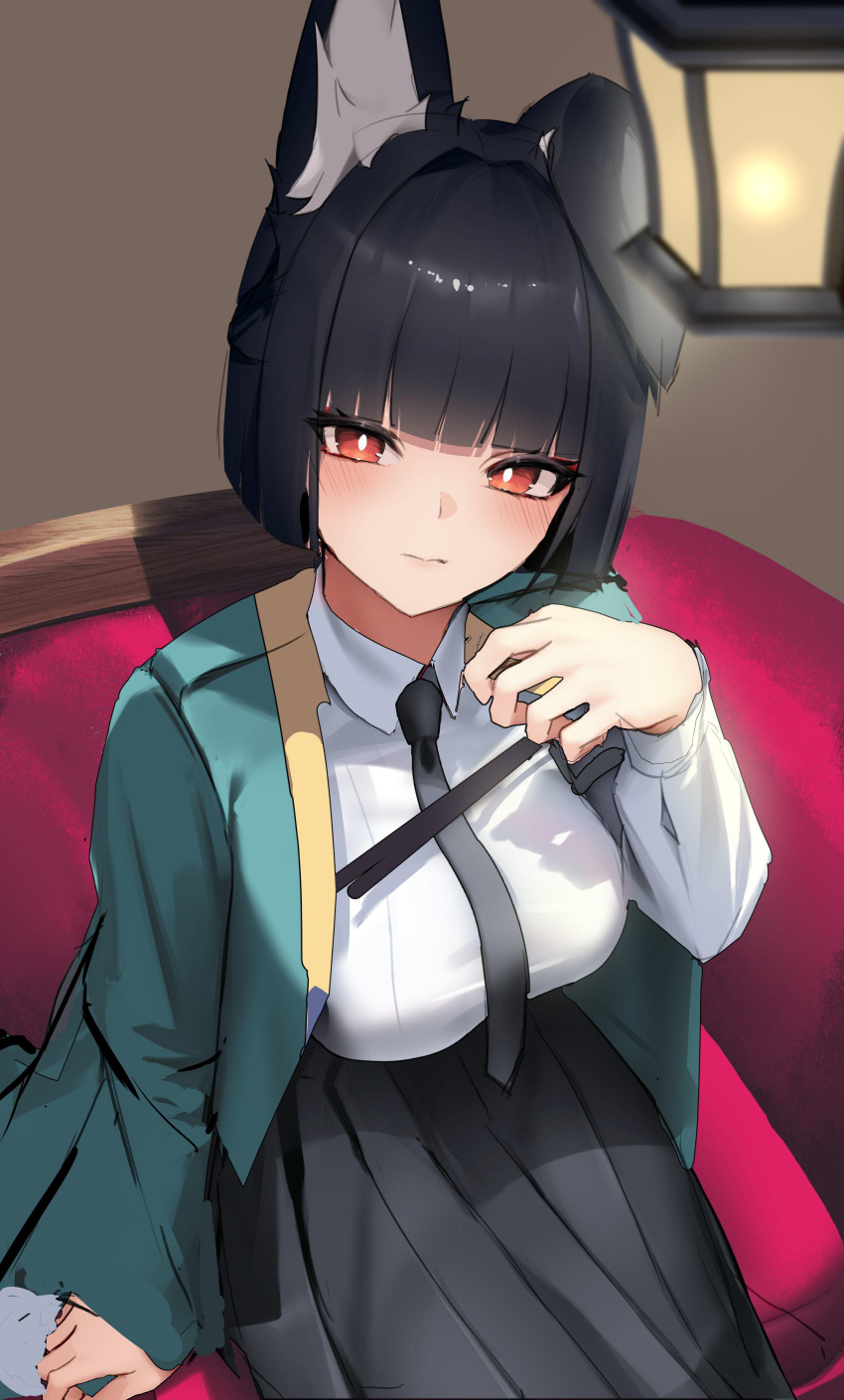 Safebooru - 1girl alternate hair length animal ears fox ears hoshimi miyabi short hair zenless ...