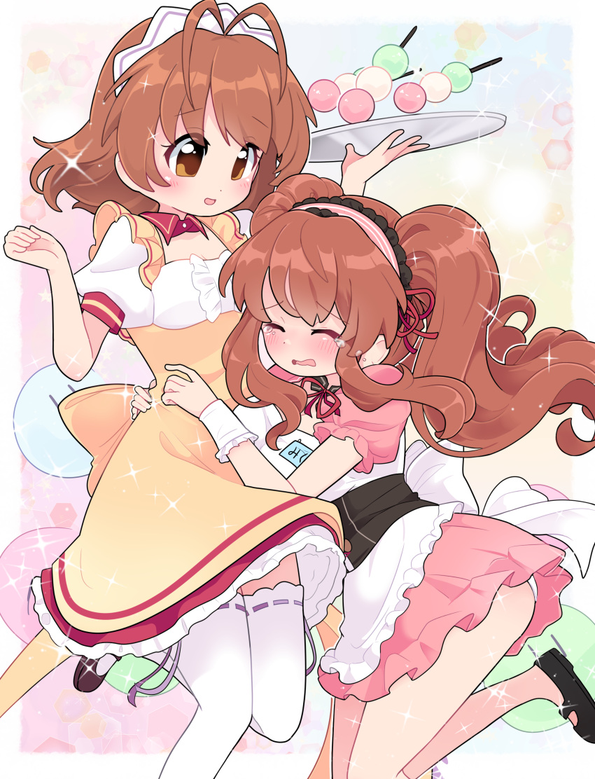 Safebooru - absurdres antenna hair apron asahina mikuru brown eyes brown hair clannad crying ...