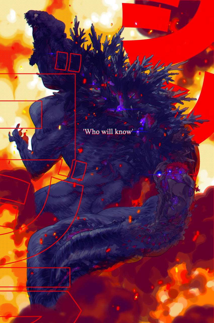 Safebooru - absurdres commentary request fire giant giant monster ...