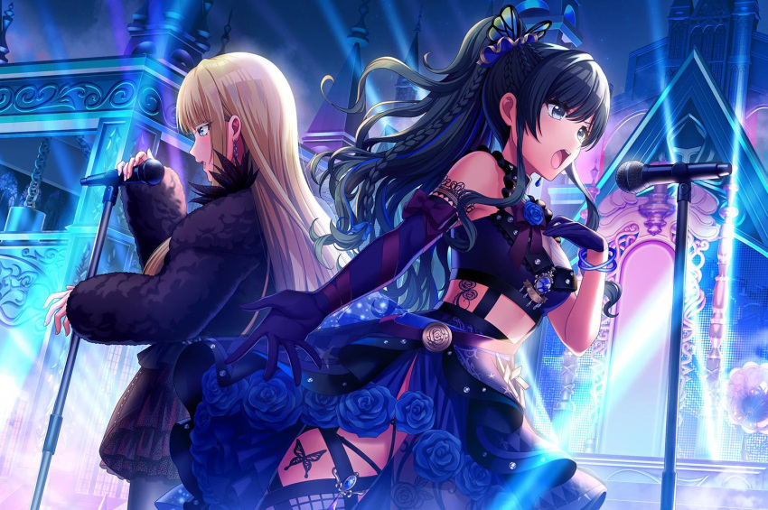 Safebooru - aoyagi tsubaki black eyes black hair d4dj dress long hair neo (d4dj) ponytail | 4293487