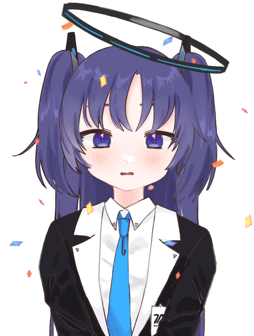 Safebooru 1girl Black Jacket Blue Archive Blue Necktie Blush Hair 9472