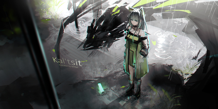 Safebooru - 1girl absurdres animal ears arknights bare shoulders boots ...