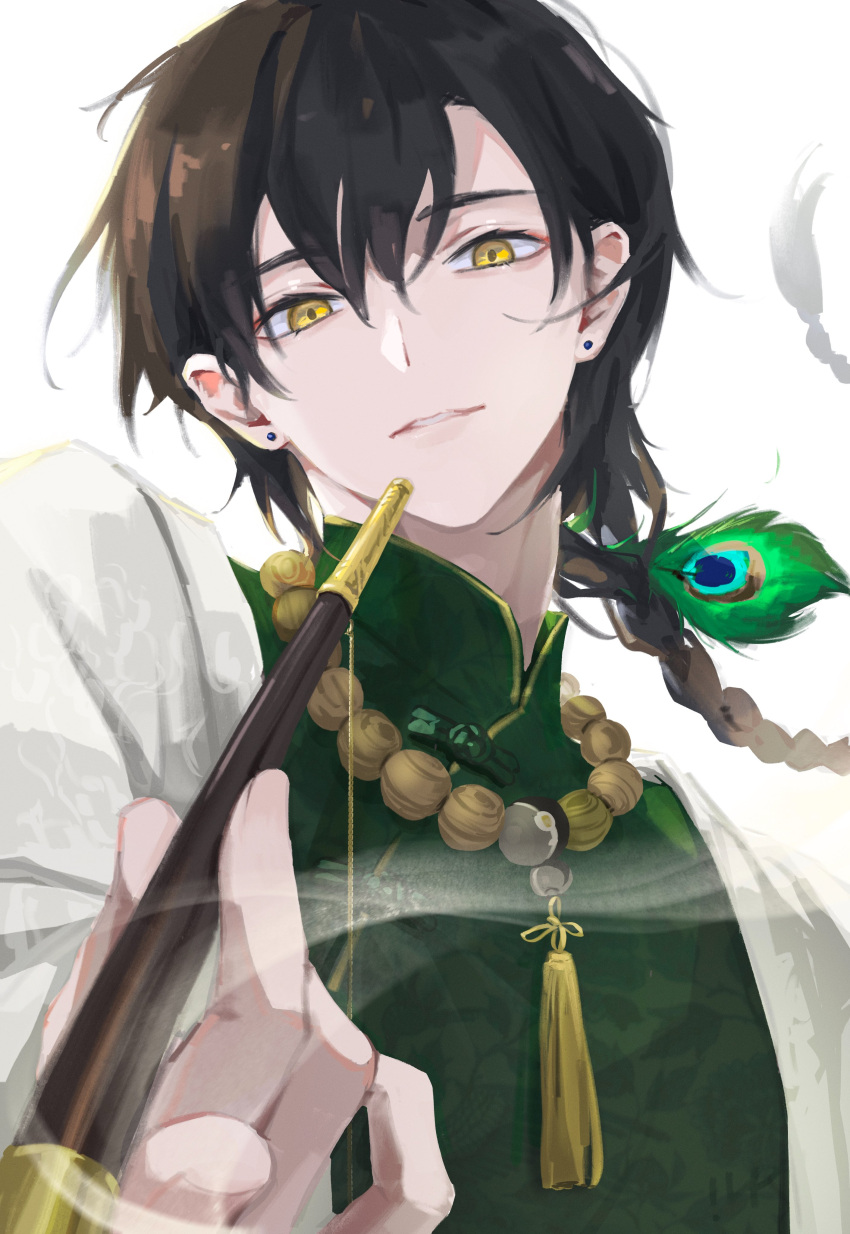 Safebooru - 1boy absurdres black hair braid commentary driverirp ...