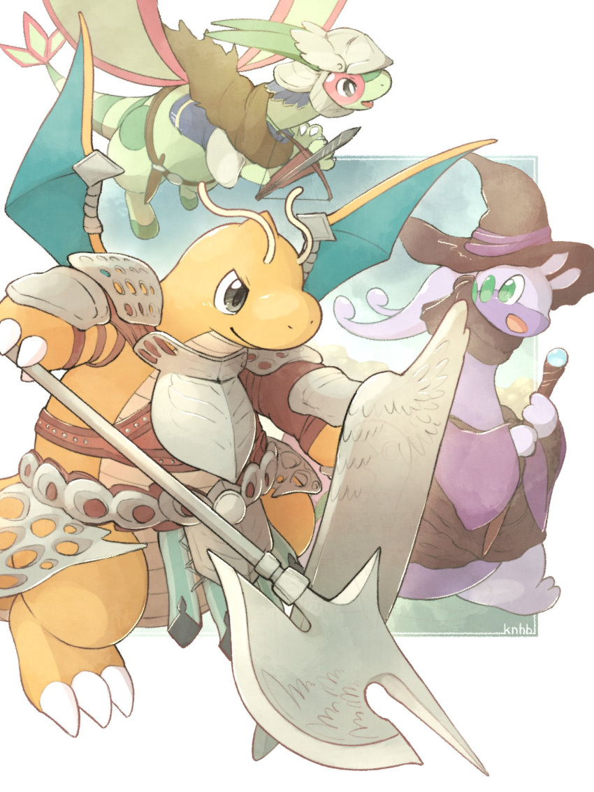 Safebooru - animal focus armor axe black hat closed mouth commentary ...