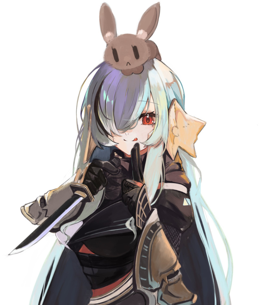 Safebooru - 1girl :q animal on head aqa au ra black hair dragon girl dragon horns final fantasy ...