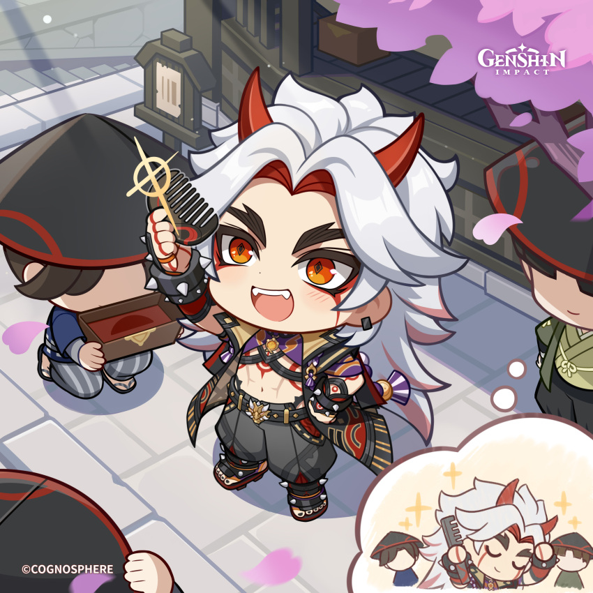 Safebooru - 4boys abs absurdres akira (genshin impact) arataki itto ...