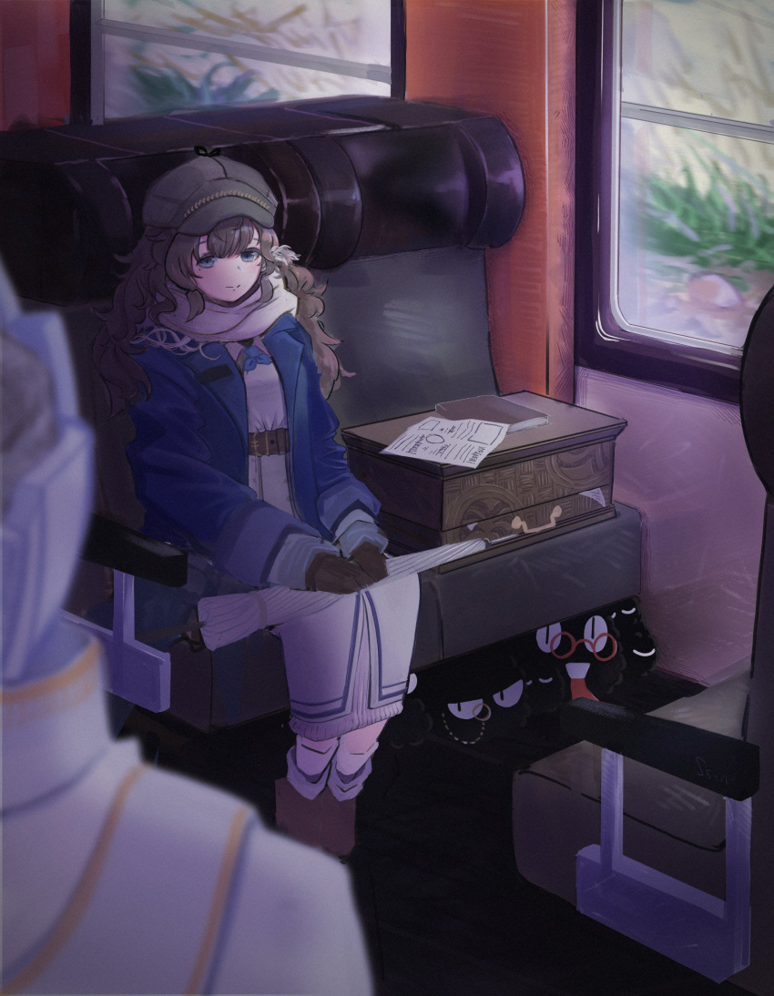 Safebooru 1girl Absurdres Belt Blue Eyes Blue Jacket Blurry Blurry 5171