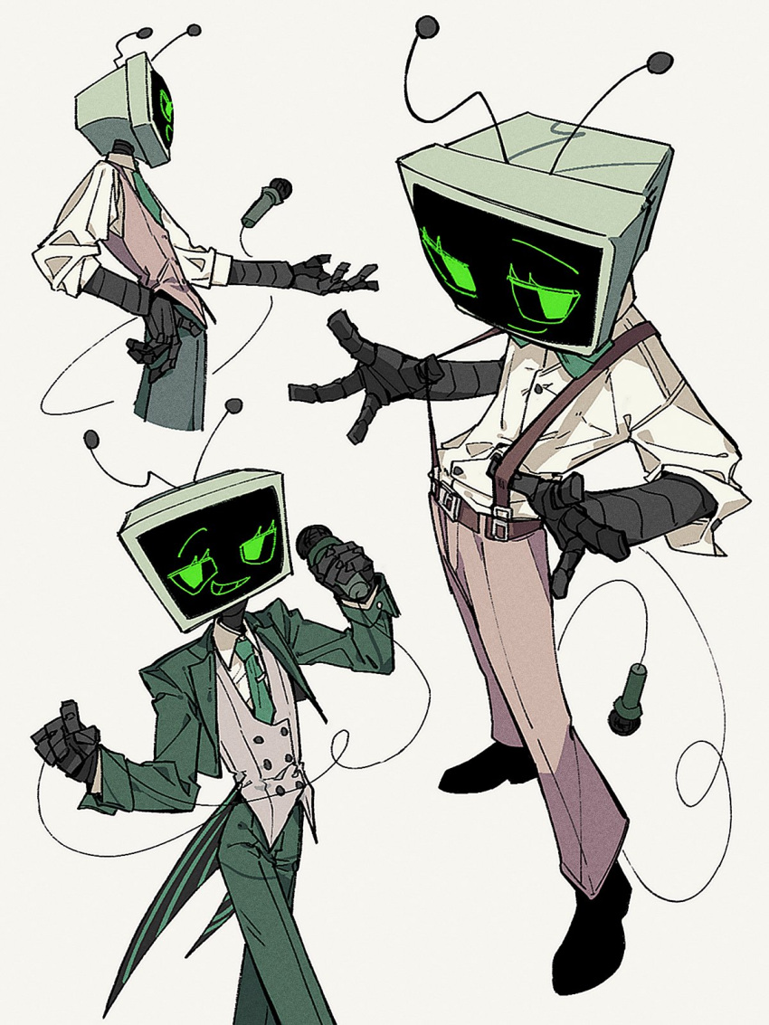 Safebooru - 1girl android brown vest dandy's world from above full body ...