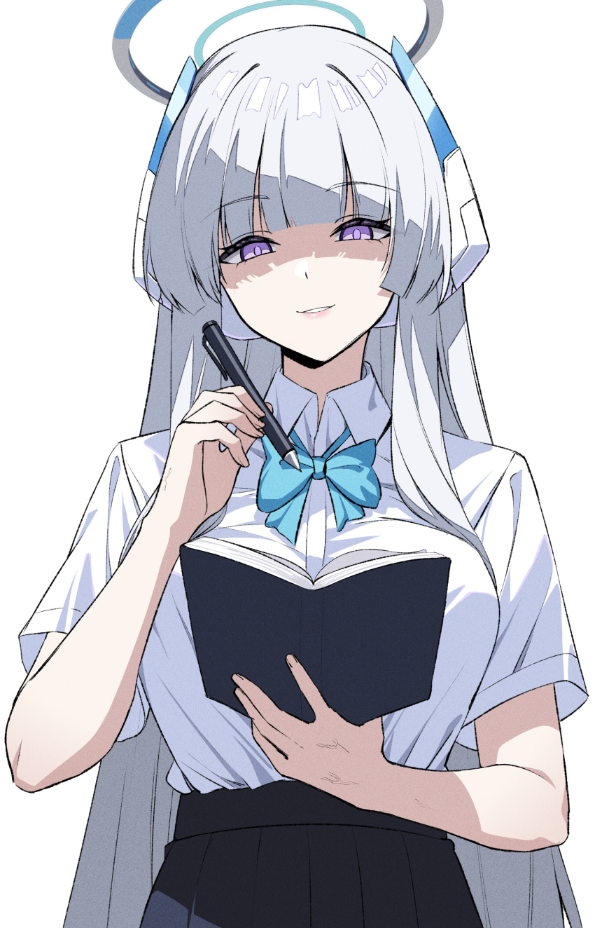 Safebooru - 1girl absurdres alternate costume black skirt blue archive ...