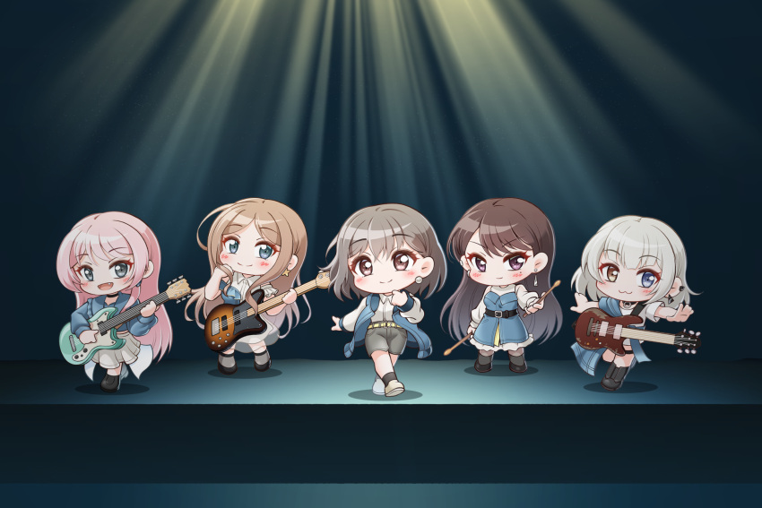 Safebooru - 5girls bang dream! bang dream! it's mygo!!!!! bass guitar belt black belt black ...
