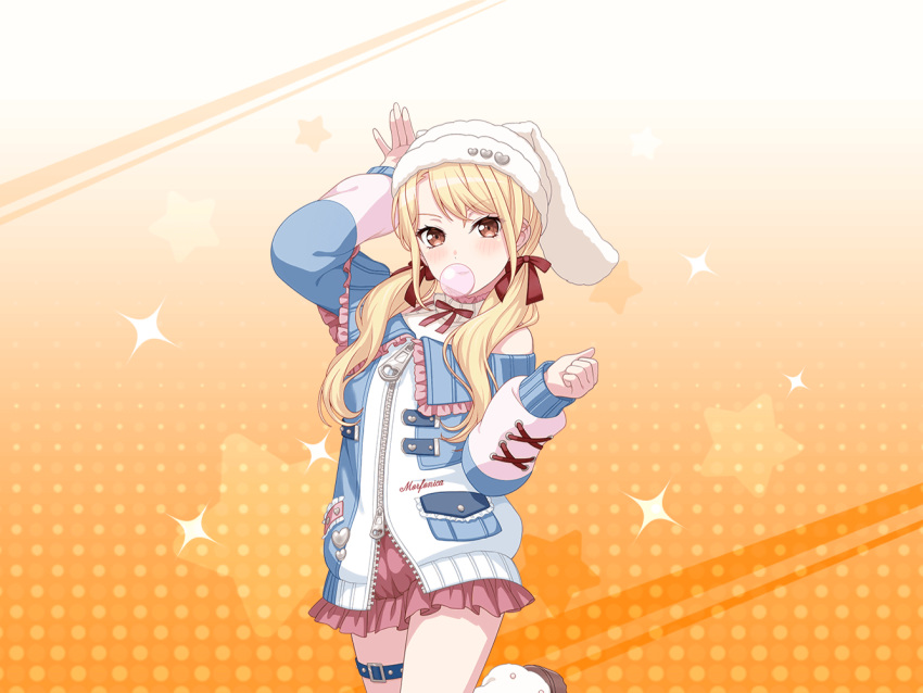 Safebooru - bang dream! blonde hair dress kirigaya touko long hair yellow eyes | 5910131