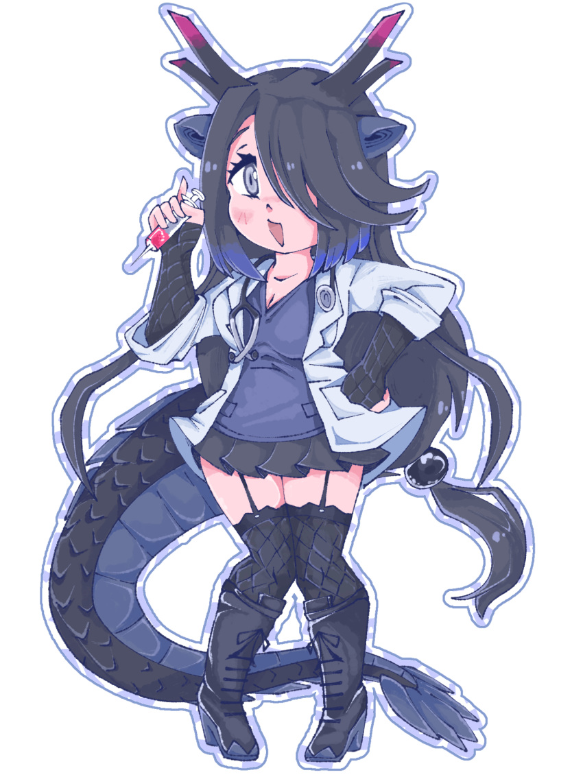 Safebooru - animal ears black dragon (kemono friends) black footwear ...