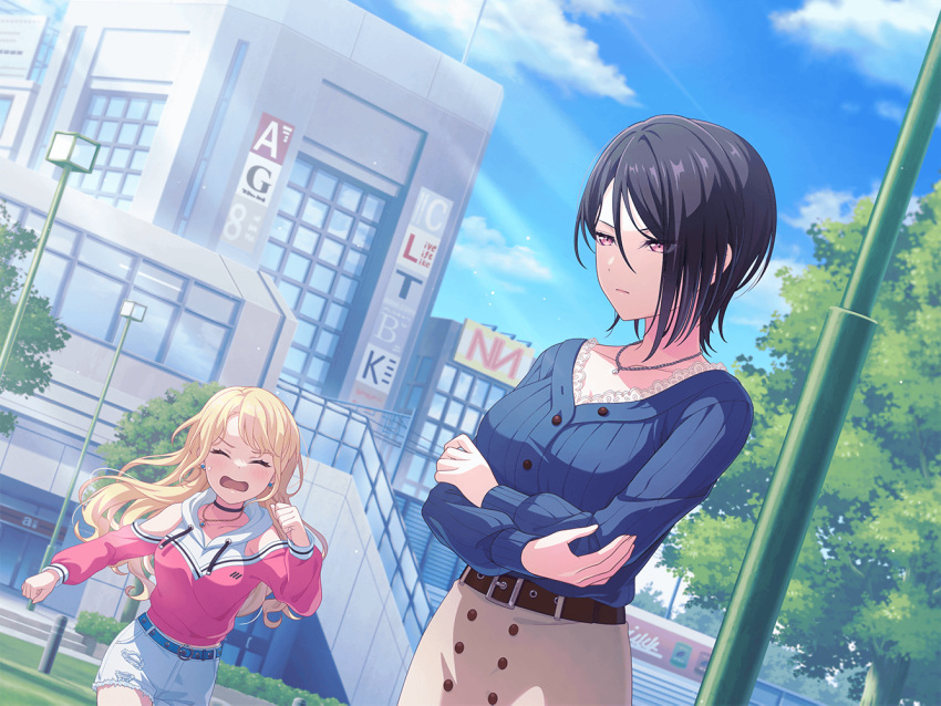Safebooru - bang dream! black hair brown eyes dress short hair yashio ...