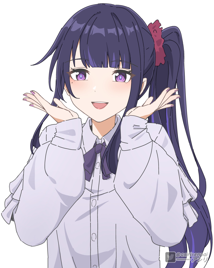 Safebooru - 1girl :d absurdres alternate costume alternate hairstyle ...