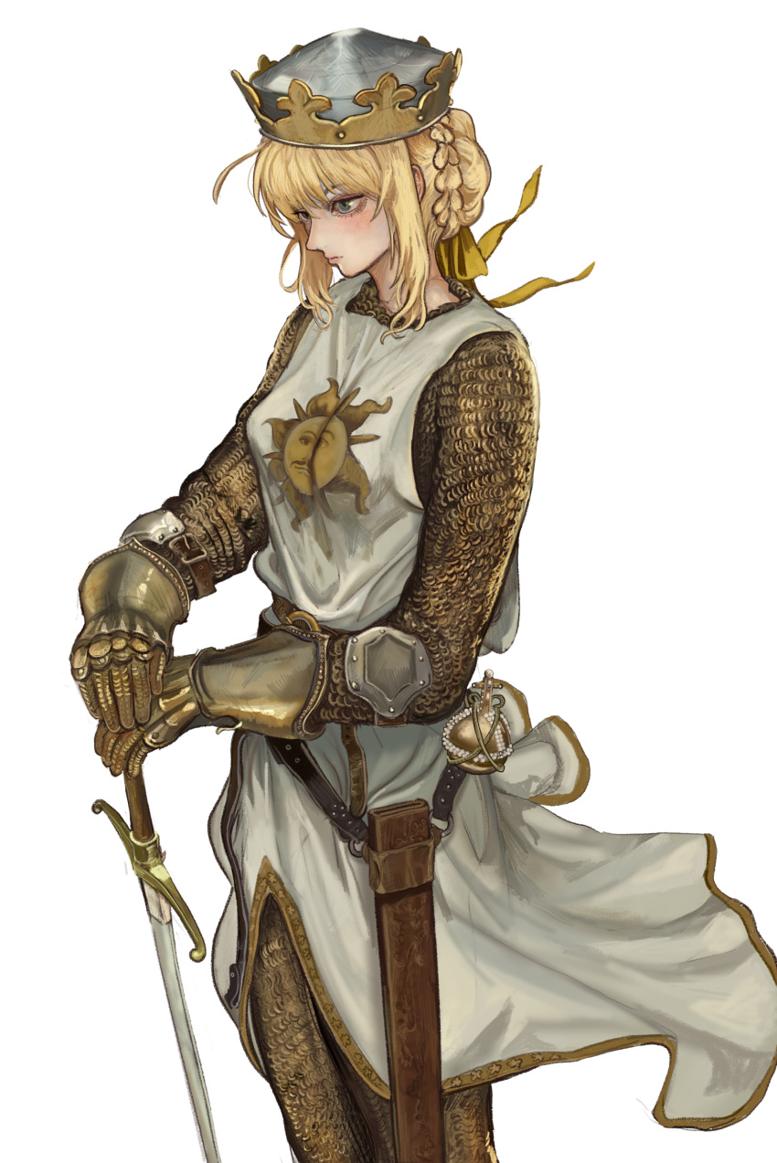 Safebooru - 1girl absurdres armor artoria pendragon (fate) blonde hair ...