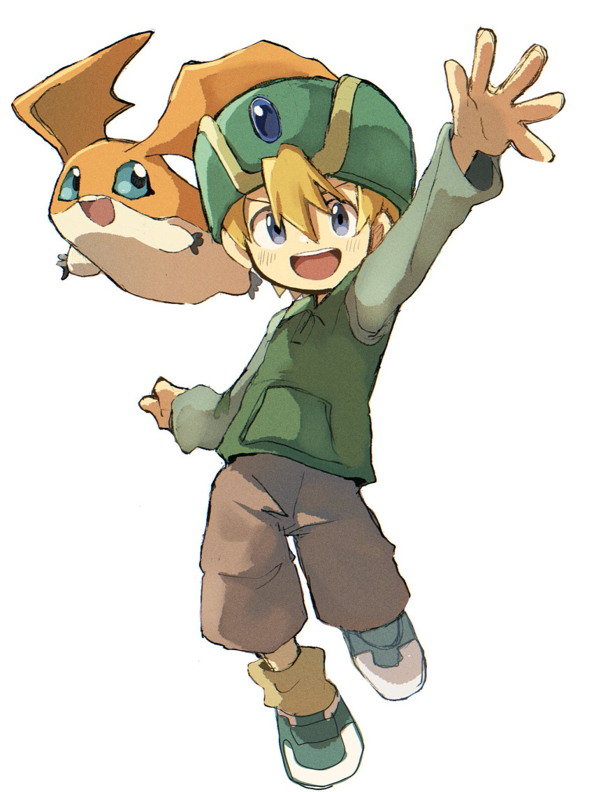 Safebooru - 1girl blue eyes brown shoes digimon digimon adventure full ...