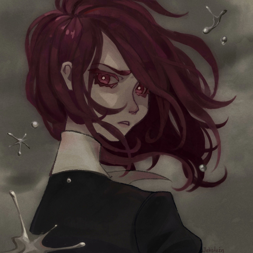 Safebooru - 1other artist name black shirt cinnabar (houseki no kuni) clouds collared shirt ...